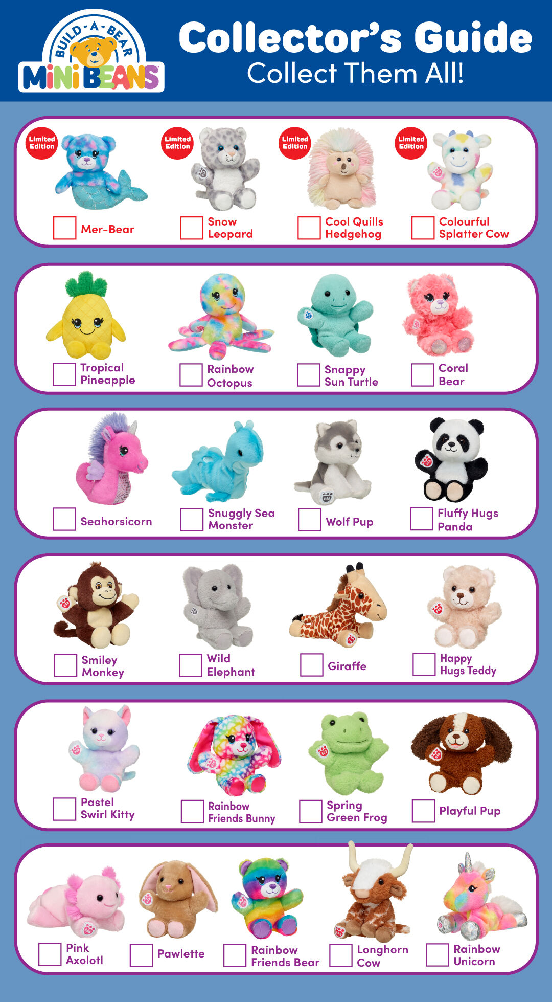 Download Build-A-Bear® Mini Beans Collector's Guide