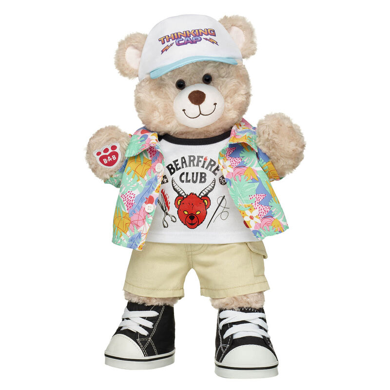 Online-Only Happy Hugs Teddy Bear Stranger Things™ Bearfire Club Set | Build-A-Bear®