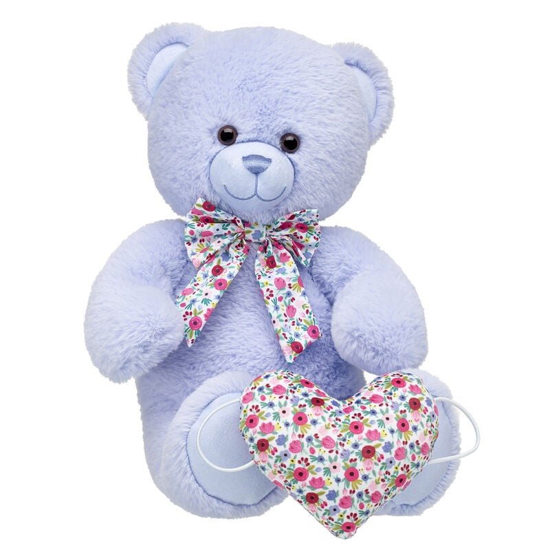Cute Purple Teddy Bears With Hearts