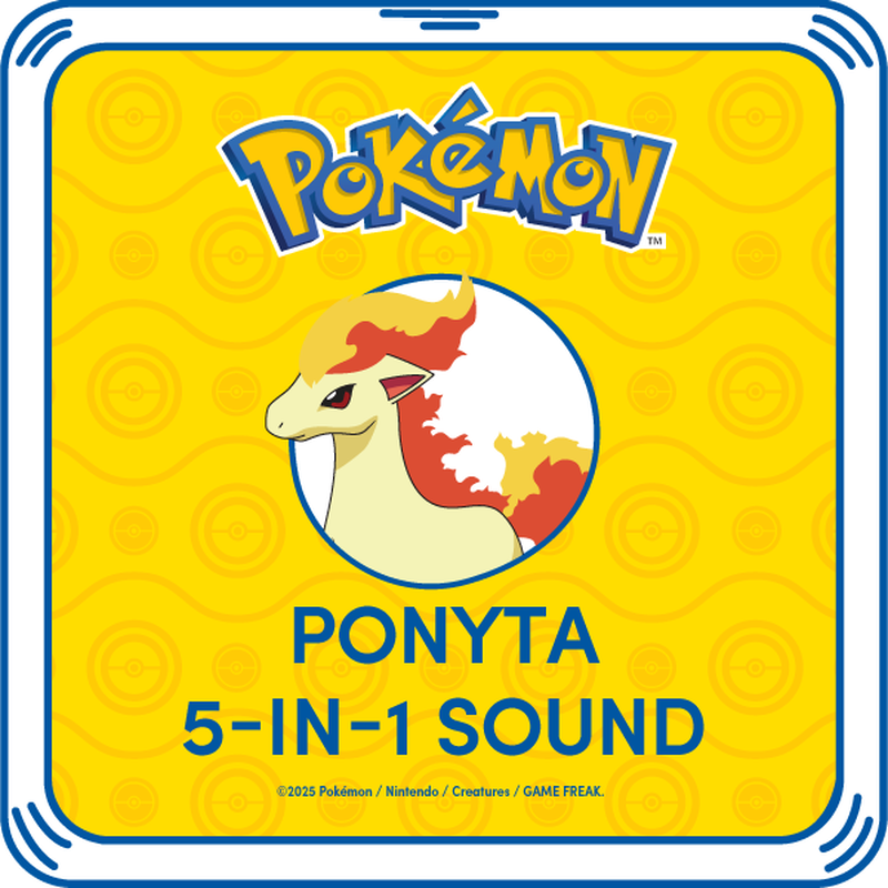 Pokémon Ponyta Plush with 5-in-1 Sound