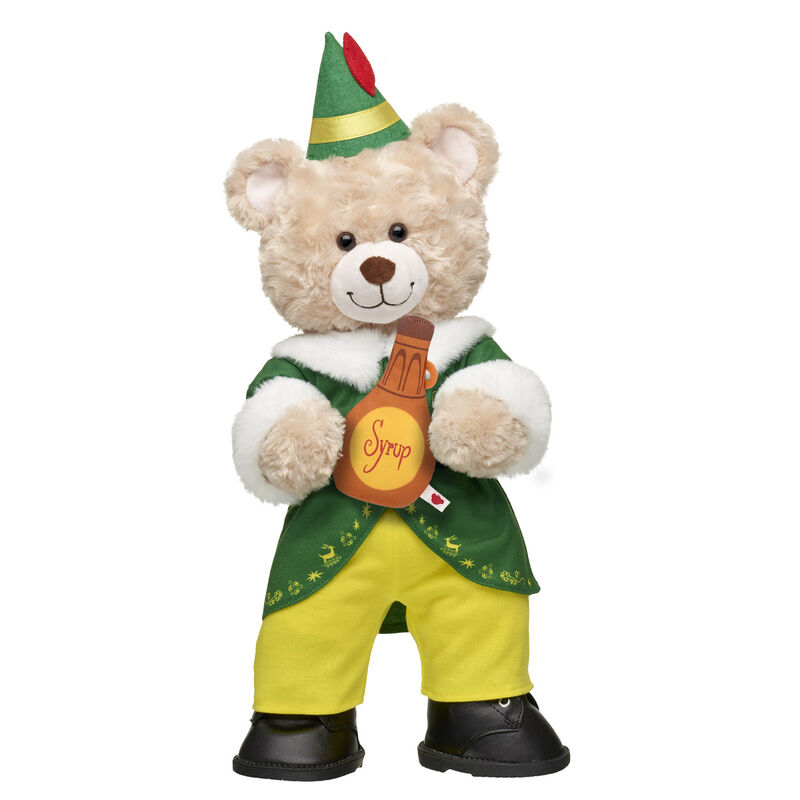 Buddy the Elf™ Happy Hugs Teddy Bear Syrup Set | Build-A-Bear®