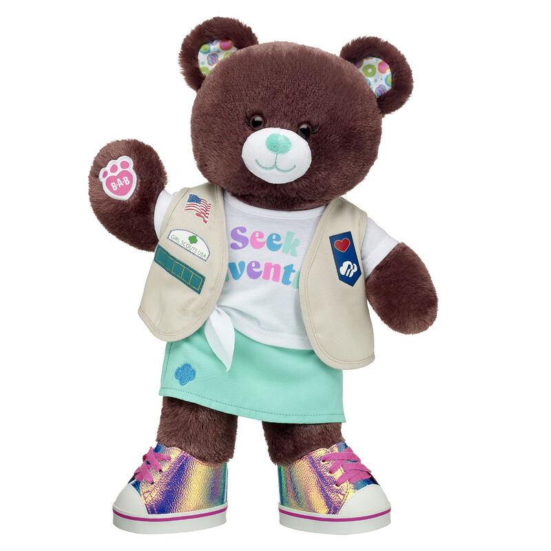 Girl Scout Thin Mints™ Teddy Bear Gift Set with Cadette/Senior/Ambassador Uniform | Build-A-Bear®