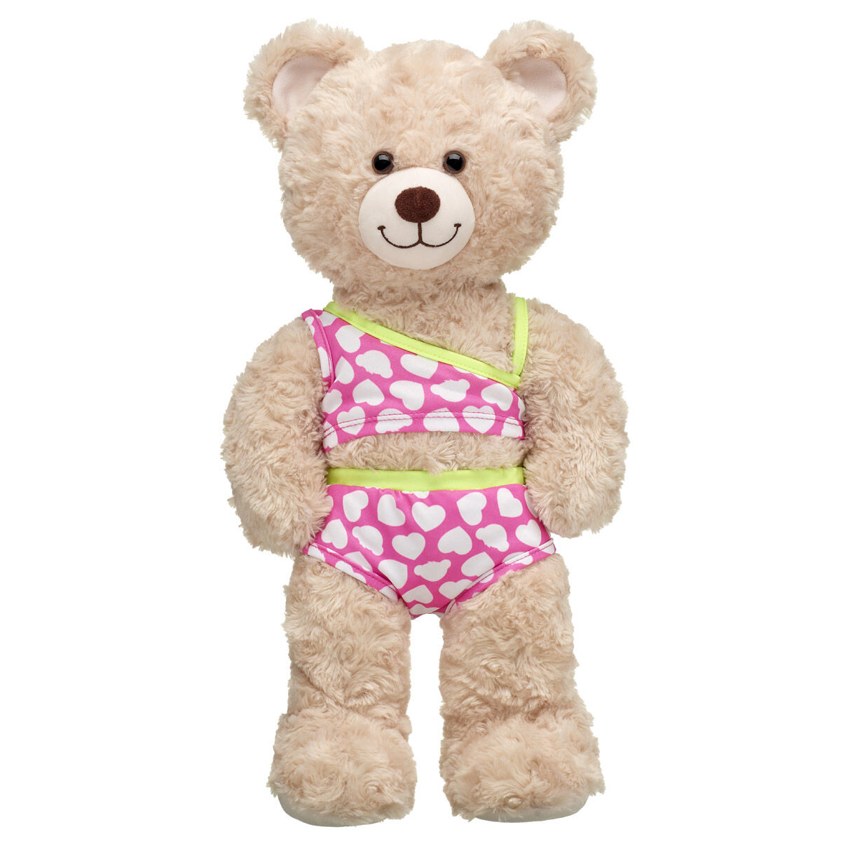Pink Heart Two-Piece Stuffed Animal Swimsuit | Build-A-Bear®