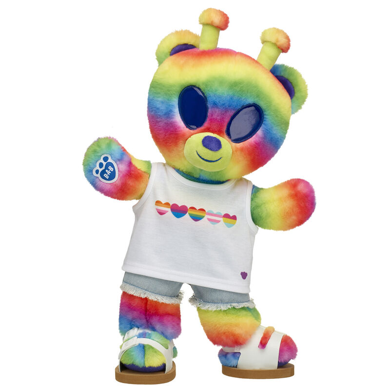 Rainbow Bearlien Pride Hearts Tank Plush Toy Gift Set