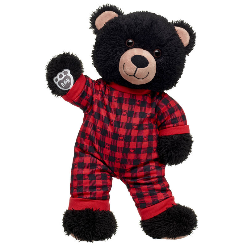 Buffalo Check PJ Sleeper Gift Set | Build-A-Bear® Black Bear