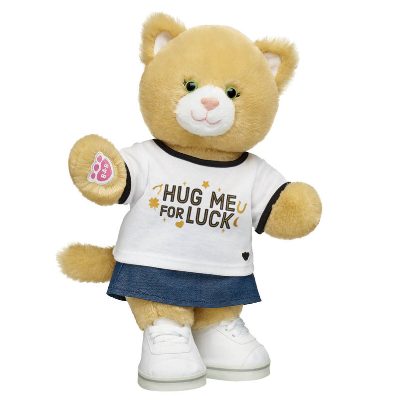 Jennifur Cat Plush "Hug Me for Luck" Gift Set | Build-A-Bear®