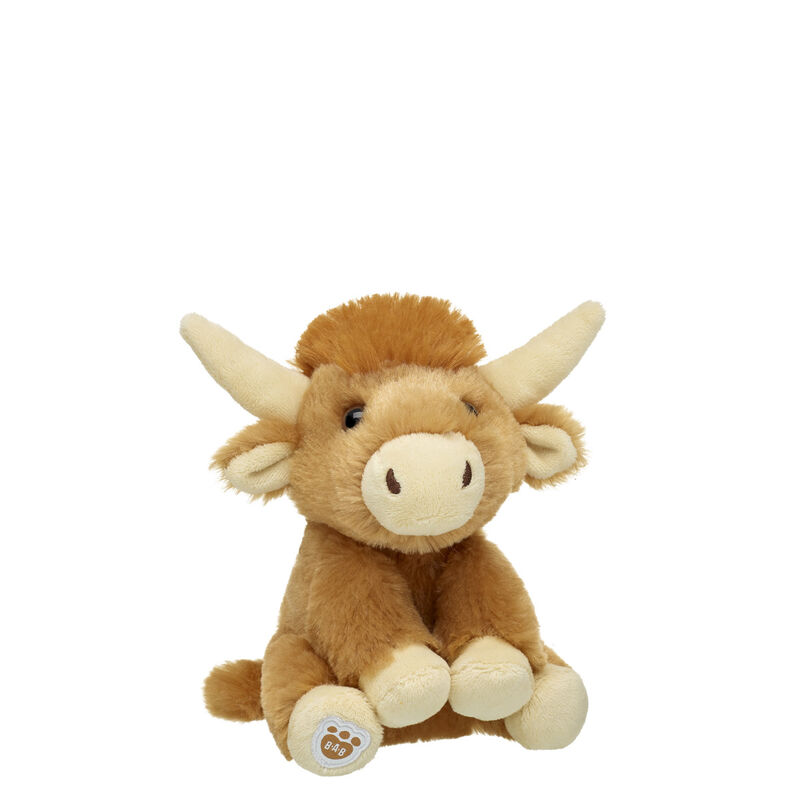 Mini Beans Shaggy Highland Cow Stuffed Animal | Build-A-Bear