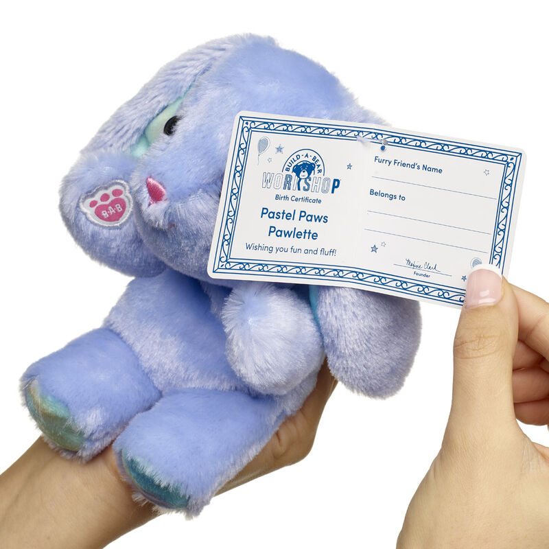 Mini Beans Pastel Paws Pawlette™ Bunny Plush | Build-A-Bear®