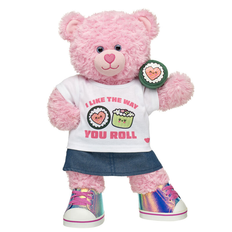 Pink Valentine's Day Teddy Bear Sushi Set | Build-A-Bear®