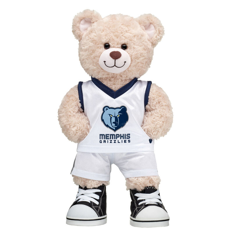 Memphis Grizzlies Happy Hugs Teddy Bear Basketball Gift Set | Build-A-Bear®