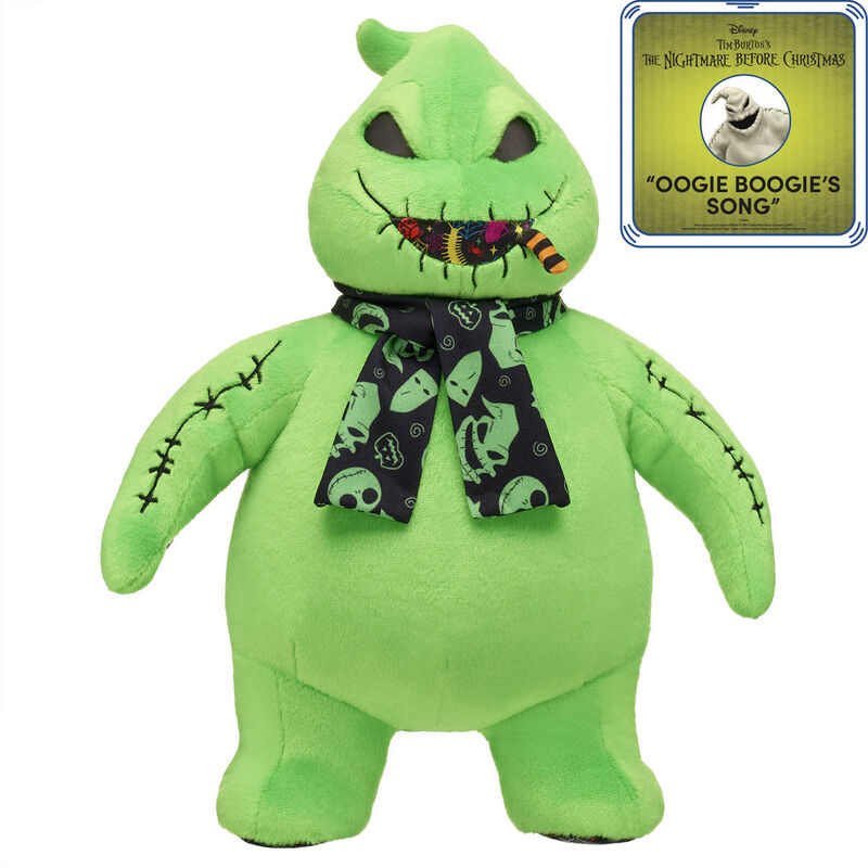 Disney Tim Burton's The Nightmare Before Christmas Neon Oogie Boogie Plush Gift Set with Sound ...