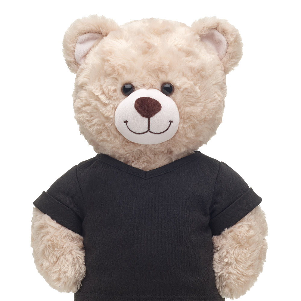 Black V-Neck T-Shirt | Shop Online Now at Build-A-Bear®