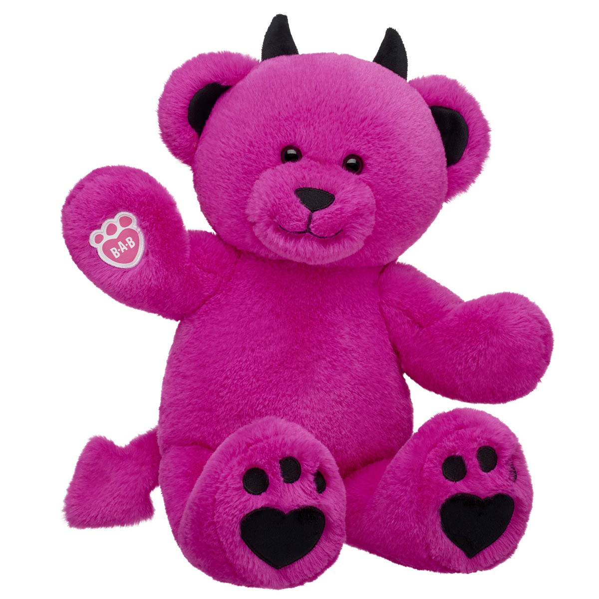 Online Exclusive Devilishly Hot Pink Teddy Bear | Build-A-Bear®
