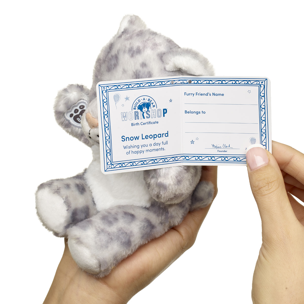Build-A-Bear Mini Beans Snow Leopard Stuffed Animal | Build-A-Bear®