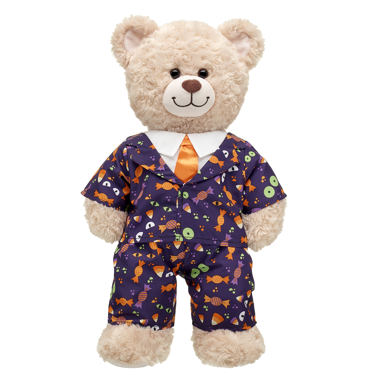 Halloween Suit w/ White Collars & Orange Tie | Build-A-Bear®