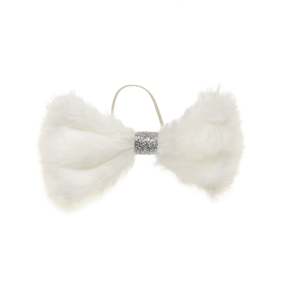 Fuzzy White Bow for Stuffed Animals | Build-A-Bear Workshop®