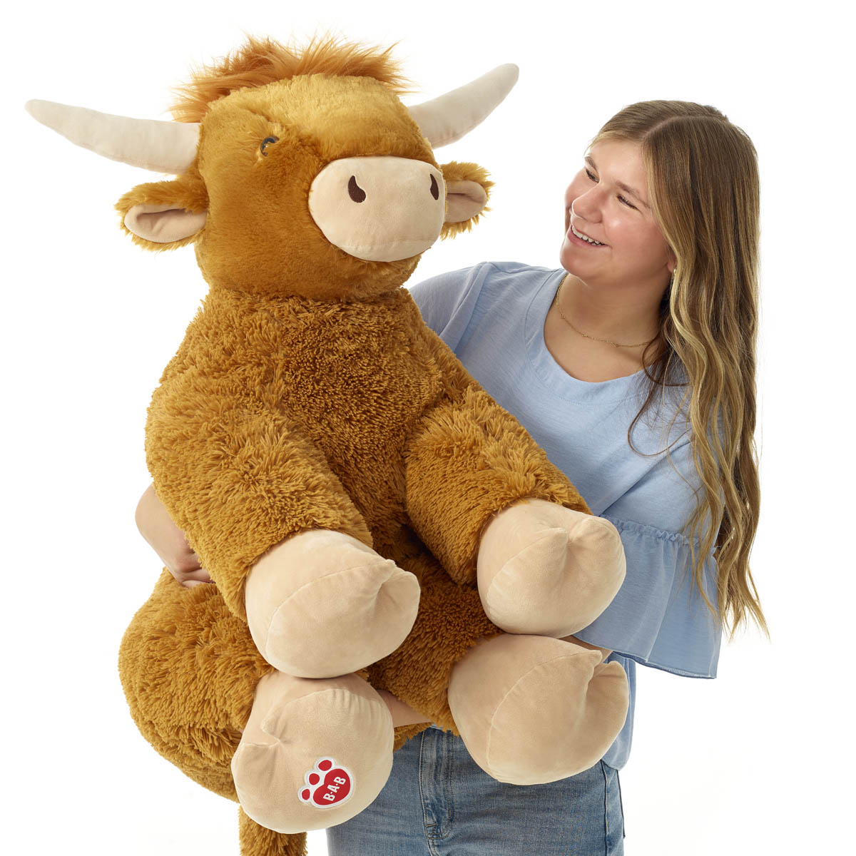 Giant Shaggy Highland Cow Stuffed Animal | Build-A-Bear®