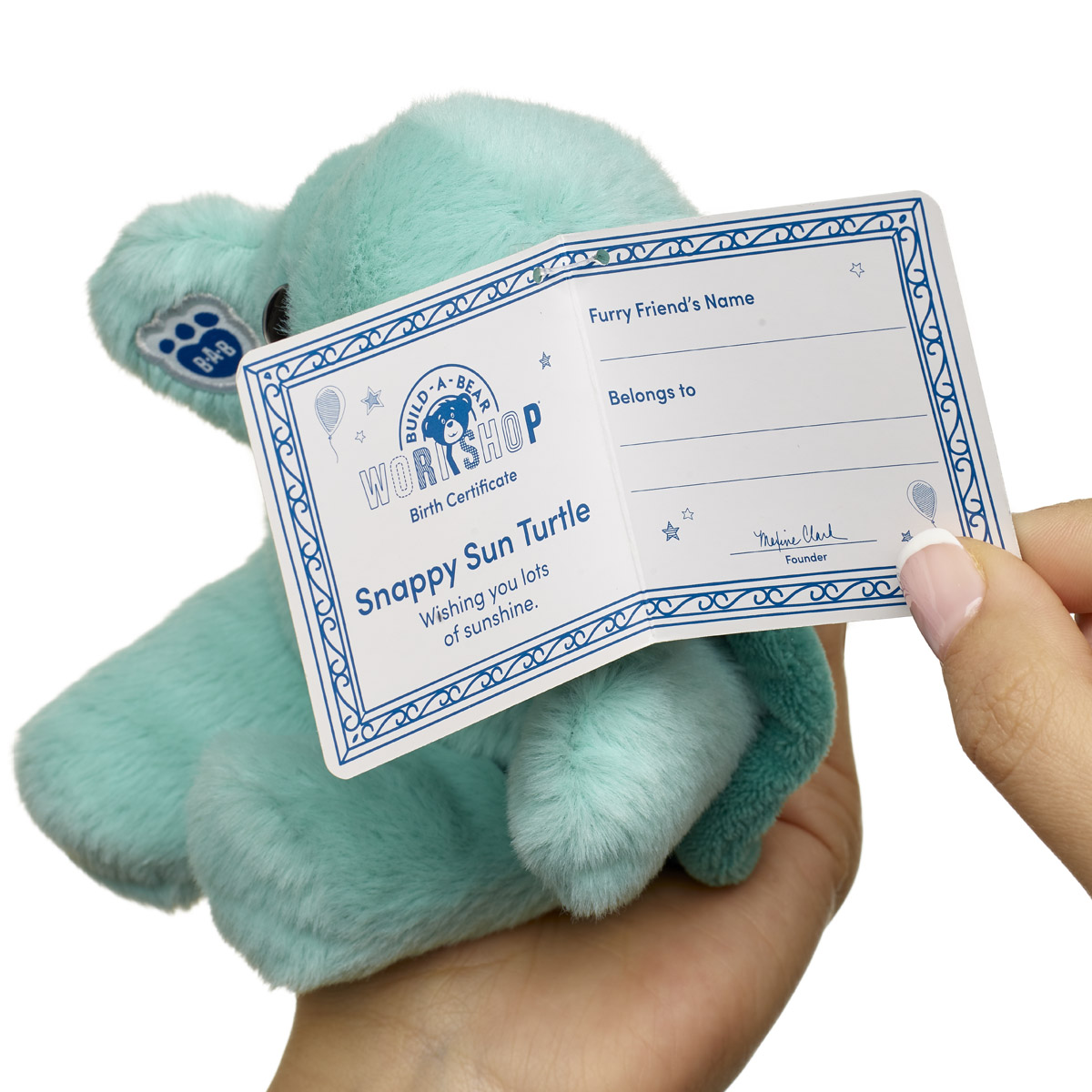 Mini Beans Snappy Sun Turtle Plush Toy | Build-A-Bear®