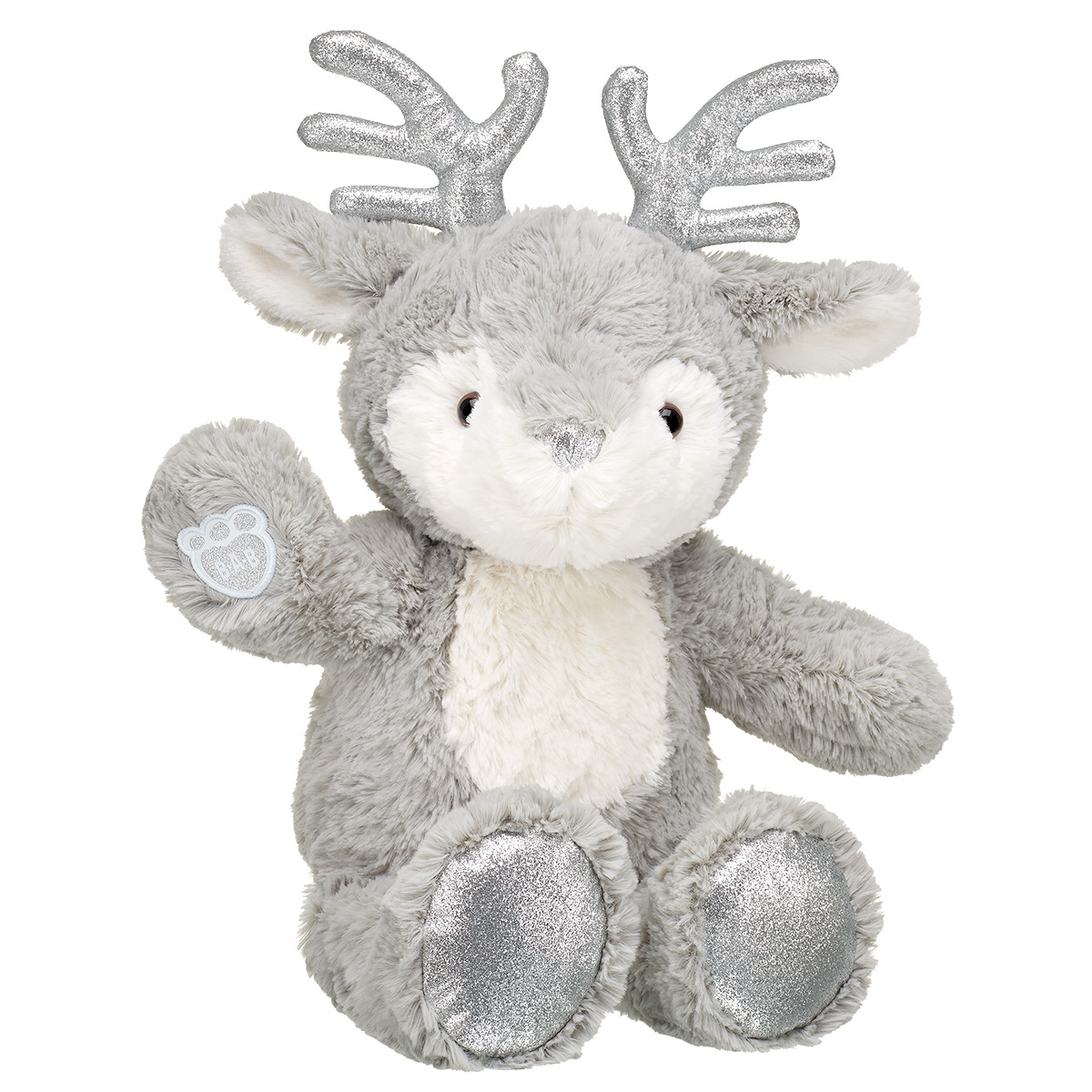 Build A Bear Reindeer Snowman Plush Toy Singing & Lighting Reindeer