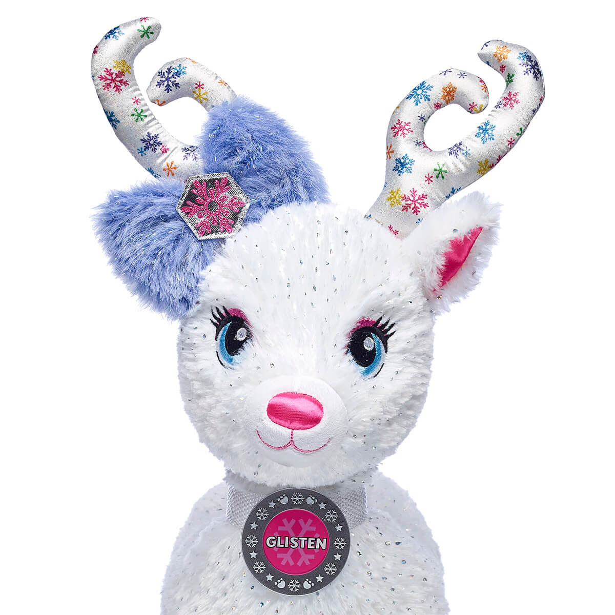 Fuzzy Snowflake Bow for Stuffed Animals | Shop Now at Build-A-Bear®