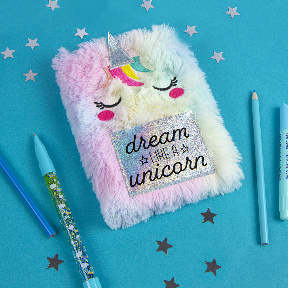 Unicorn Furry Notebook | Shop Online Now at Build-A-Bear®