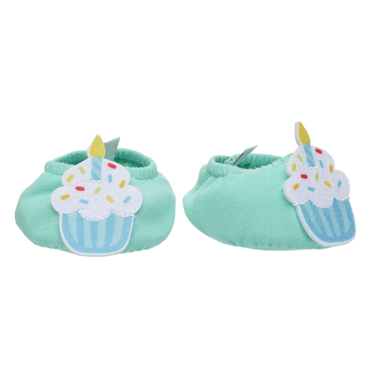 Birthday Cupcake Slippers for Stuffed Animals