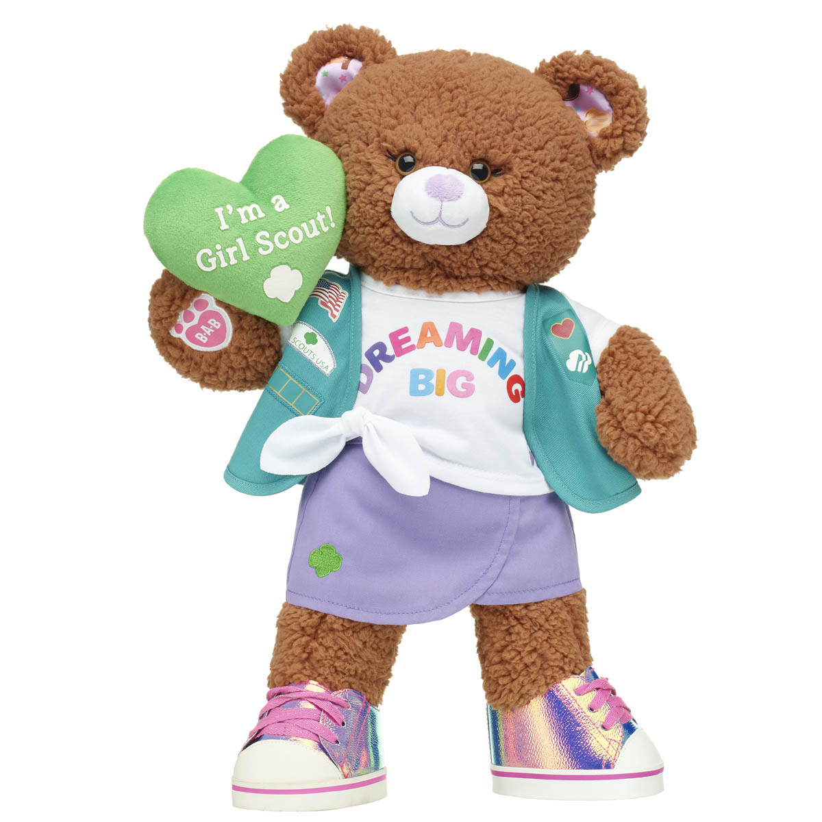Girl Scout "I'm a Girl Scout" Heart Wristie | Build-A-Bear®