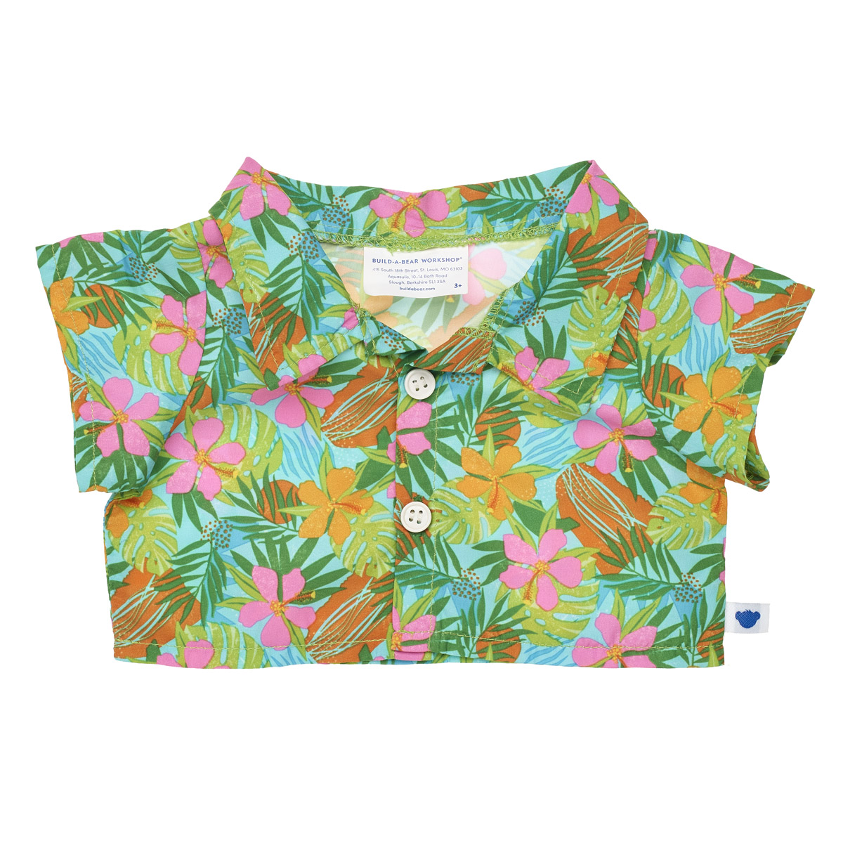 Stuffed Animal Tropical Button-Down Shirt | Build-A-Bear®