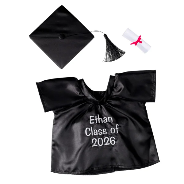 Personalized Embroidered Black Graduation Set | Build A Bear