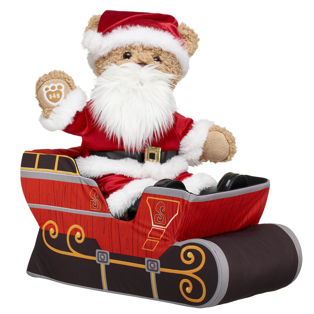 "Glisten and the Merry Mission" Santa's Sleigh Plush | Build-A-Bear®