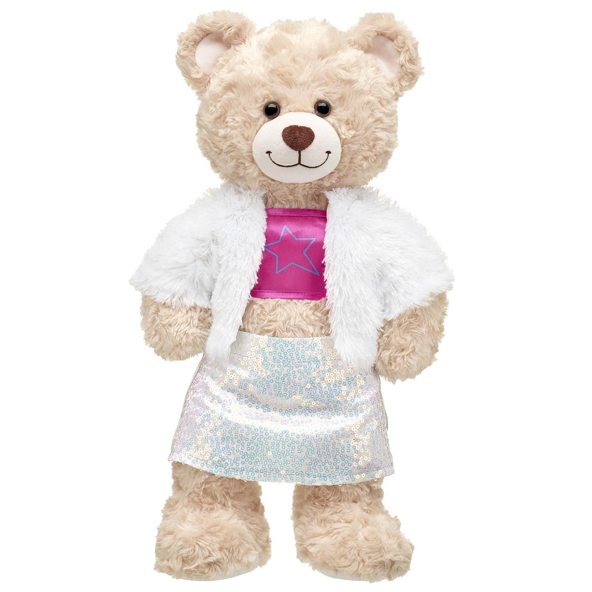 Faux Fur Sequin Skirt Outfit for Stuffed Animals | Build-A-Bear®