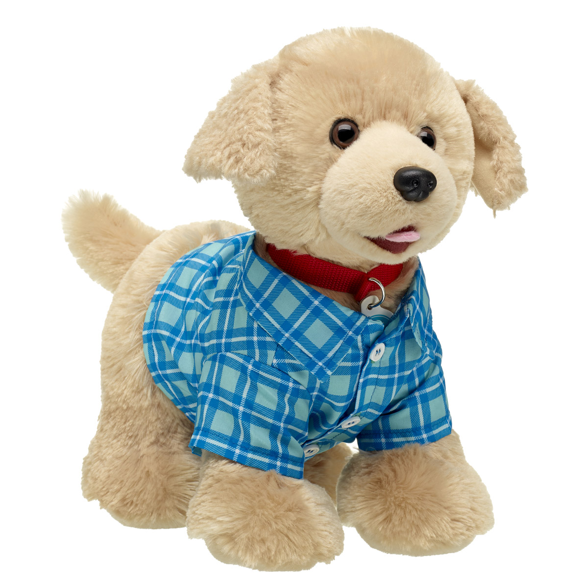 Blue Check T-Shirt for Stuffed Animals